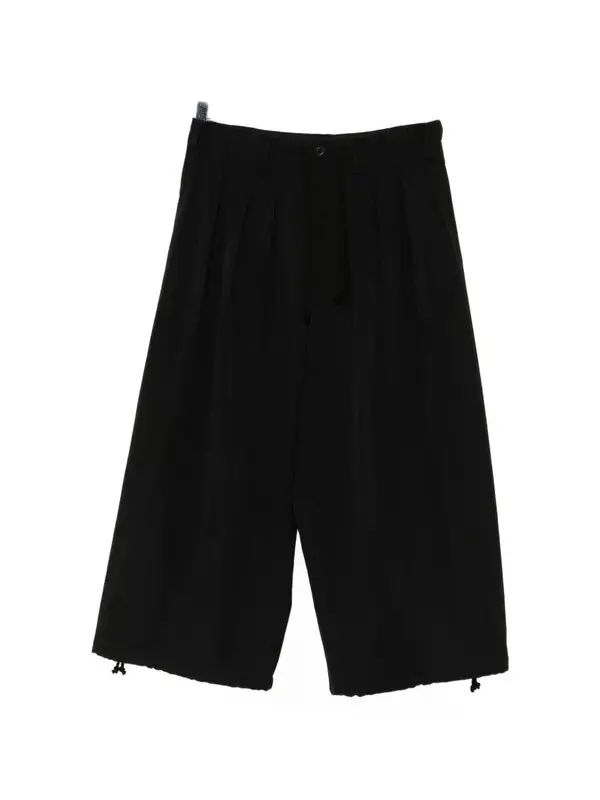 Yohji Yamamoto Pleated Drawstring Trousers
