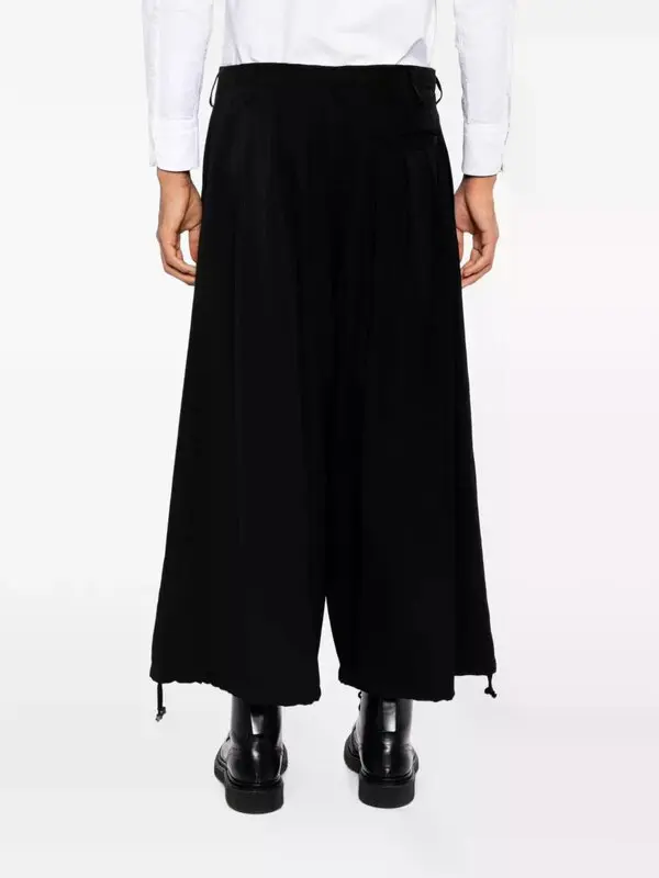 Yohji Yamamoto Pleated Drawstring Trousers