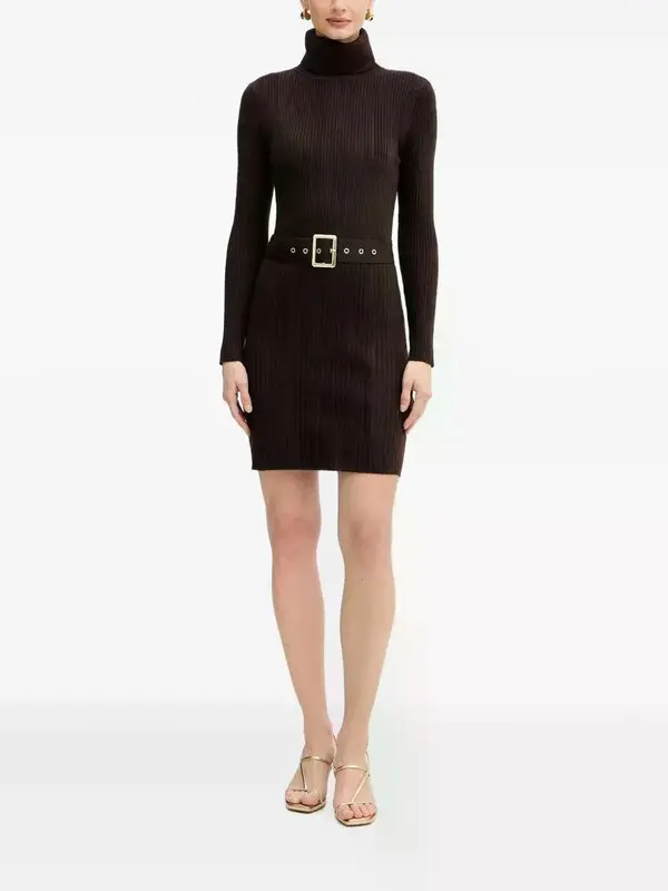 MORGAN Ribbed Knit Mini Dress
