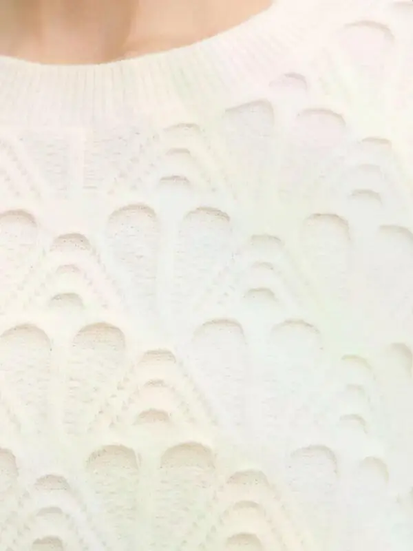 MORGAN Scallop Pattern Sweater