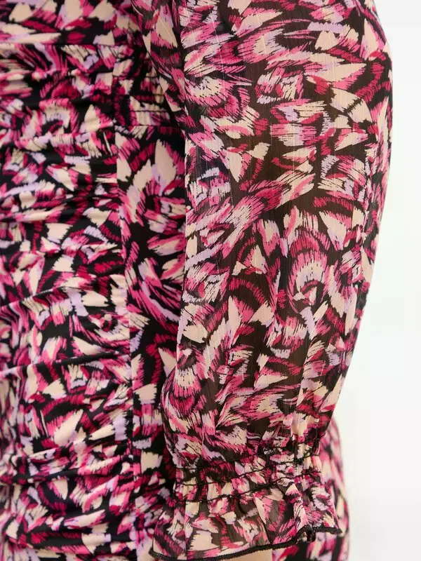 MORGAN Ruffled Print Dress