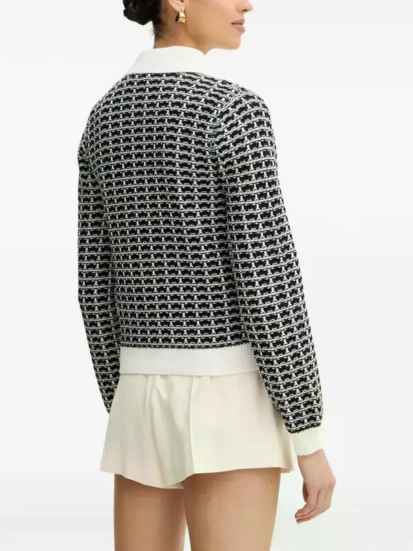 MORGAN Textured Knit Zip Pocket Cardigan