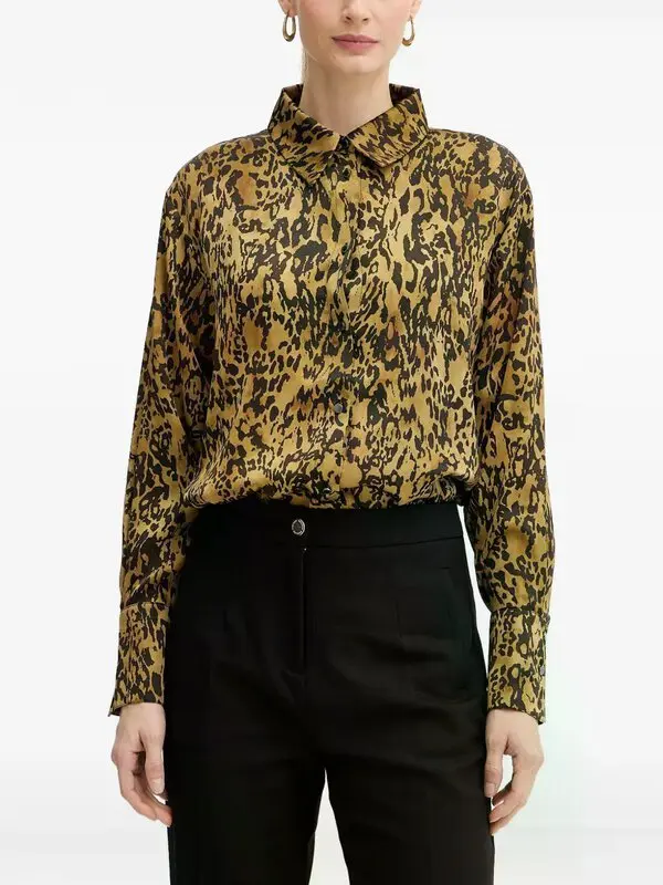 MORGAN Buttoned Patterned Shirt