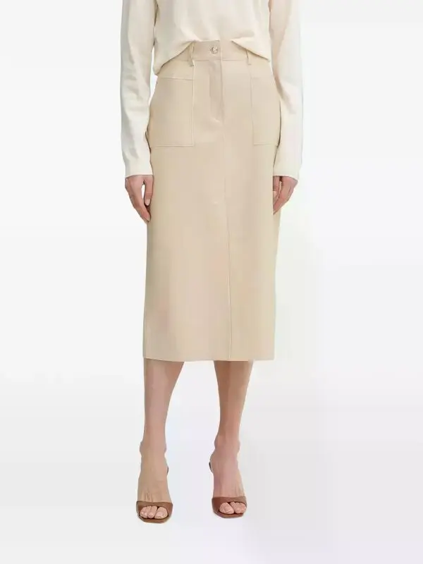 MORGAN Jilfit Midi Pencil Skirt - Neutrals
