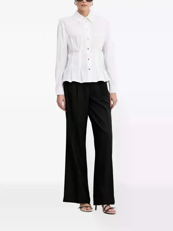 MORGAN Pleated Buttoned Shirt
