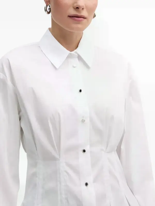 MORGAN Pleated Buttoned Shirt