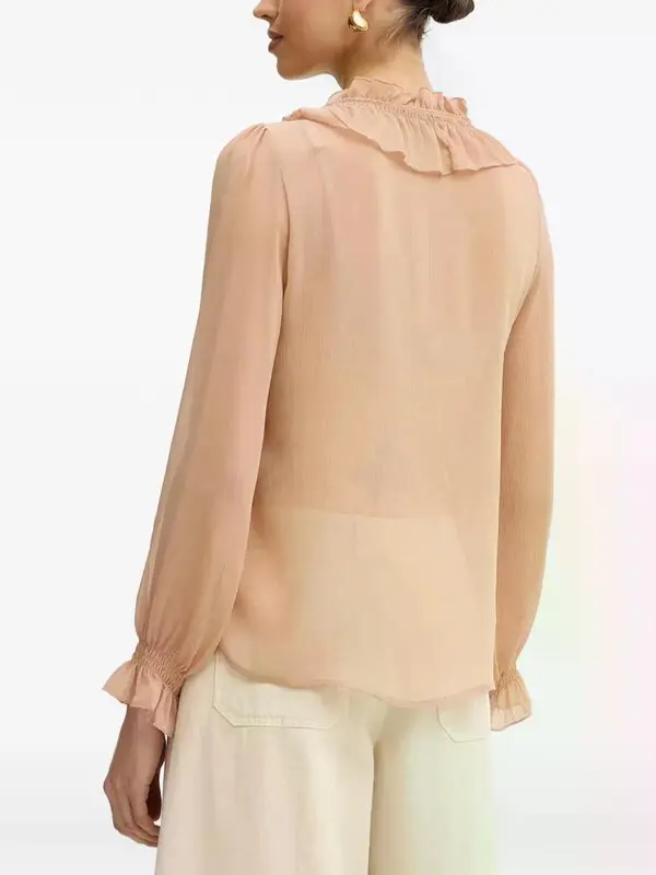 MORGAN Ruffled V-neck Top