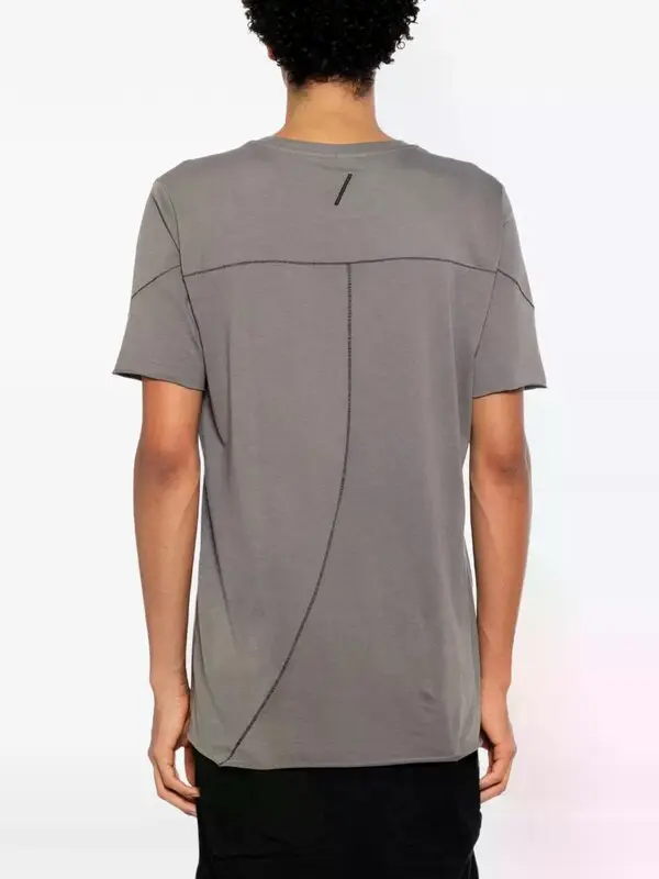 THOM KROM Contrast-stitch Raw-edge T-shirt