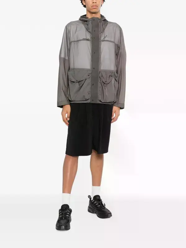 TEN C Hooded Flap-pocket Jacket