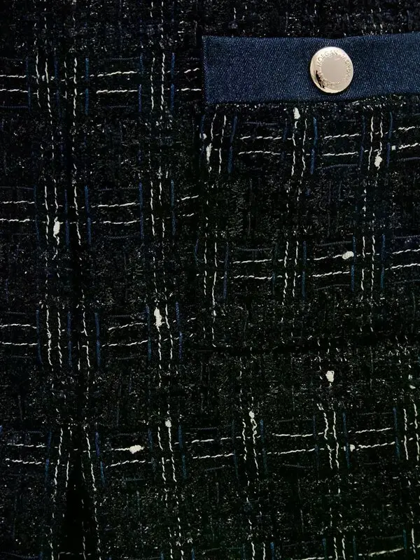 MORGAN Tweed Button Mini Skirt