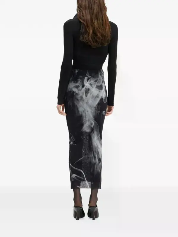 JEAN PAUL GAULTIER The Long Smoking" Mesh Skirt