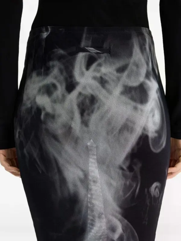JEAN PAUL GAULTIER The Long Smoking" Mesh Skirt