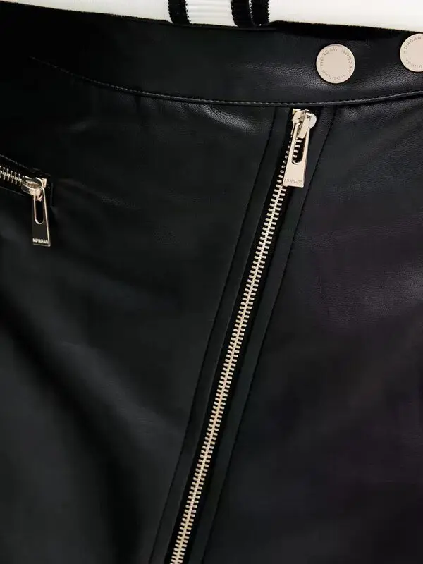 MORGAN Zip Mini Skirt