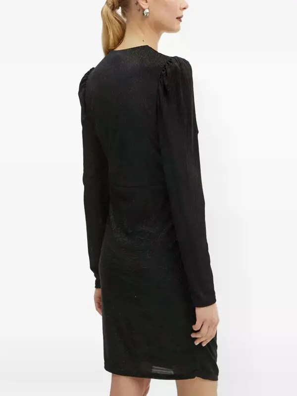 MORGAN V-neck Puff Sleeve Mini Dress
