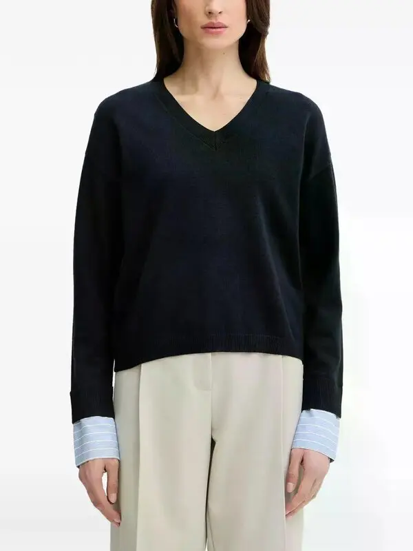 MORGAN V-neck Buttoned Sweater