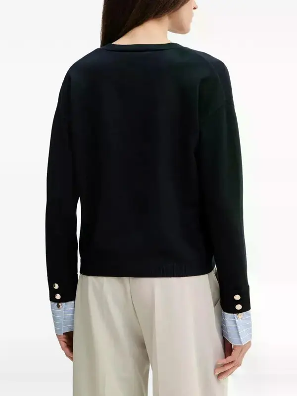 MORGAN V-neck Buttoned Sweater