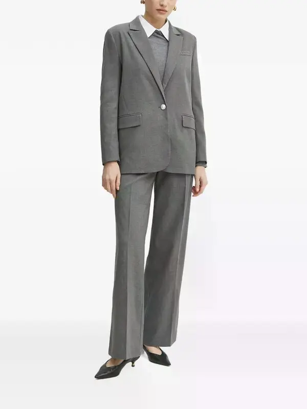 MORGAN Pleated Wide-leg Trousers
