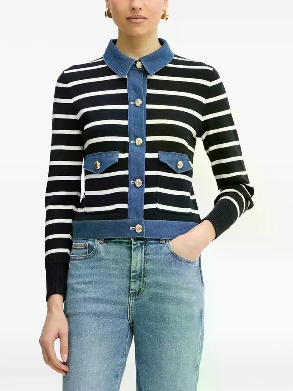 MORGAN Striped Cardigan
