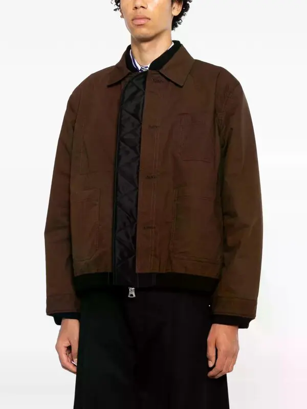 Sacai Layered Button-fastening Jacket
