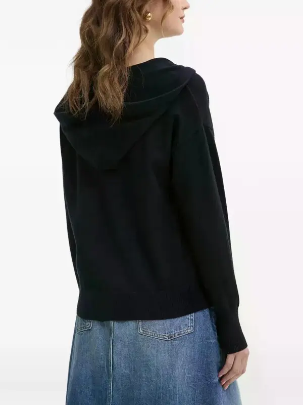 MORGAN V-neck Hooded Sweater