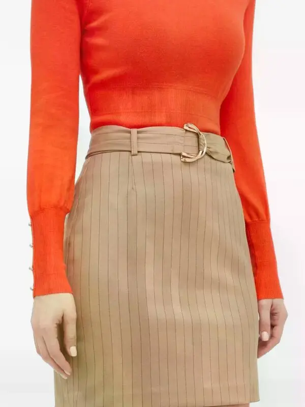 MORGAN Pinstripe-pattern Mini Skirt