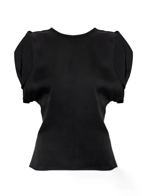 Victoria Beckham Bela Ruffled Sleeveless Top