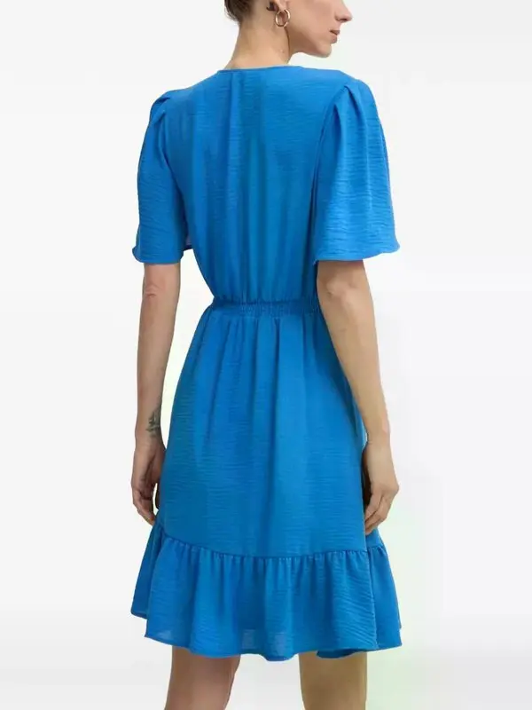 MORGAN Ruffled V-neck Dress
