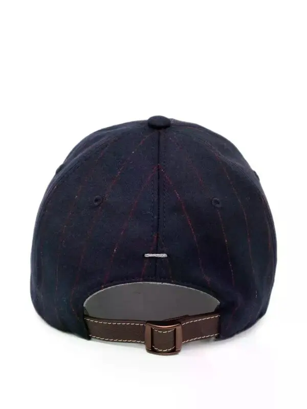 Brunello Cucinelli Pinstripe-pattern Baseball Cap