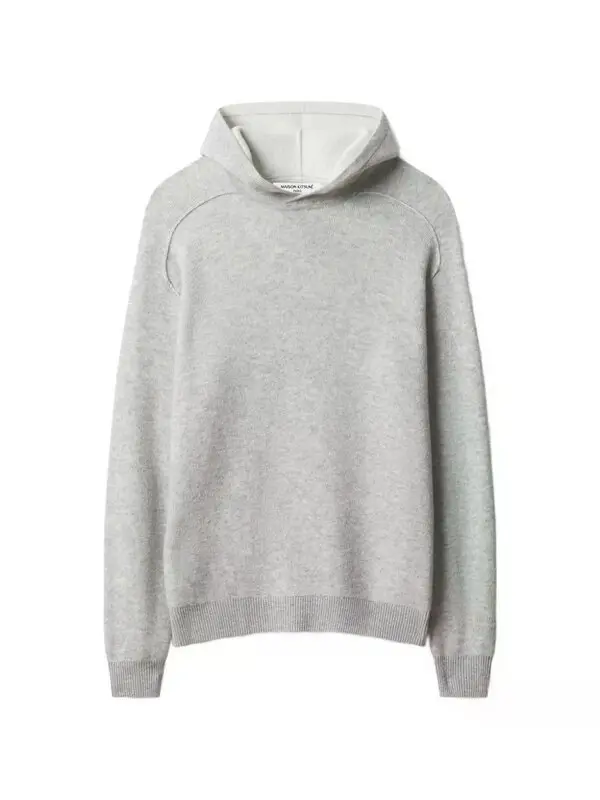 Maison Kitsuné Knitted Hoodie - Grey