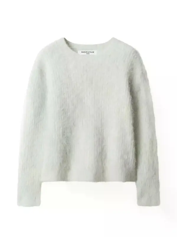 Maison Kitsuné Brushed-knit Sweater - Neutrals