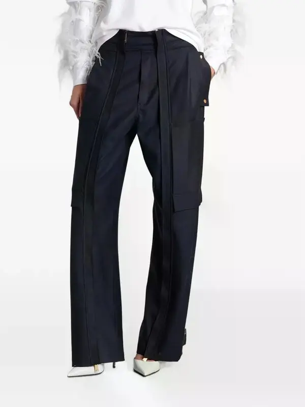 DARKPARK Adriana Zip-fastening Cargo Pants - Blue