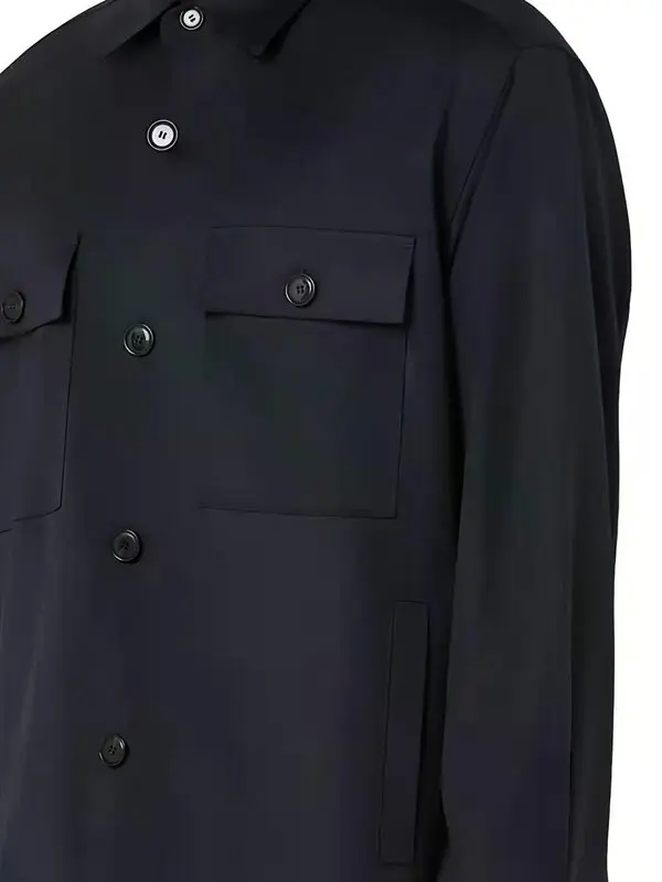 BOSS Button-up Shirt Jacket - Blue