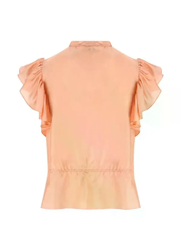 Chloé Lace-trim Ruffled Blouse