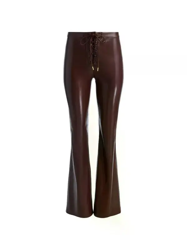 Alice + Olivia Ravyn Lace-up Bootcut Trousers