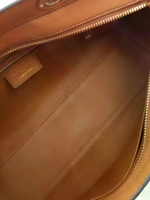 Dior Large Grained Calfskin Lady D Sire Satchel - Brown