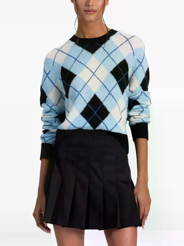 Alice + Olivia Carolee Argyle Sweater