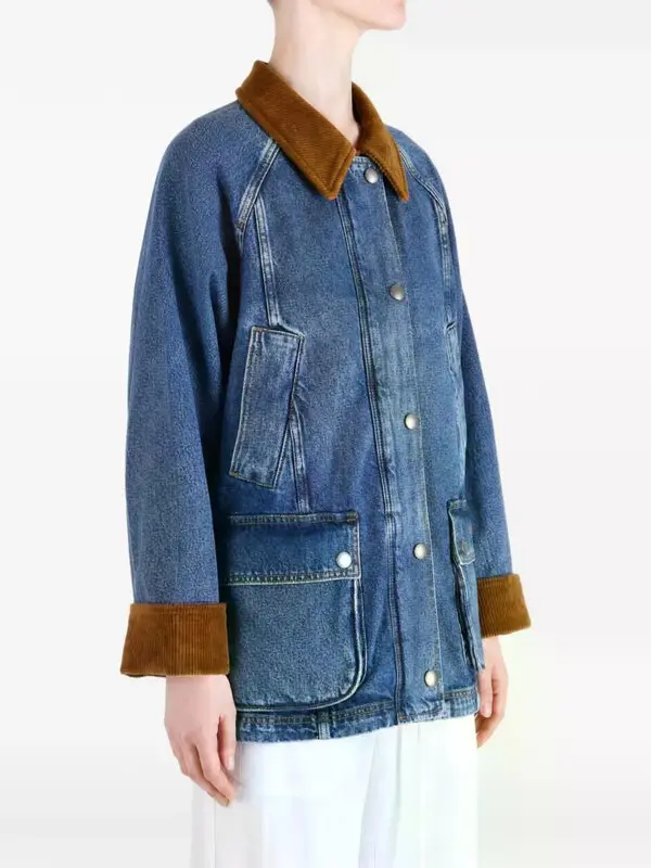 Barbour Beadnell Corduroy-collar Denim Jacket