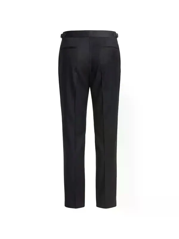 BOSS Virgin Wool Serge Tapered Fit Trousers