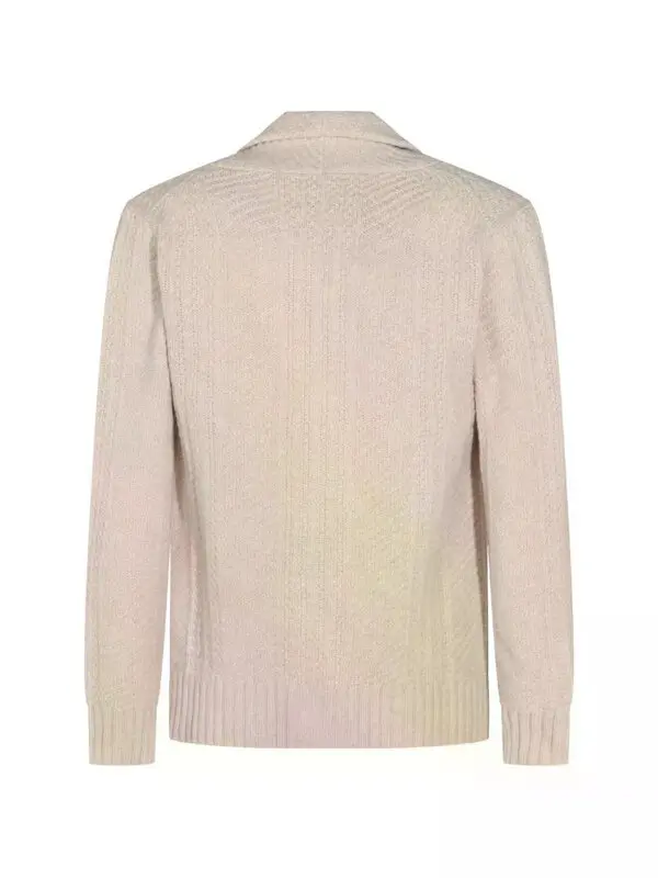 Altea Shawl-collar Knitted Cardigan - Neutrals
