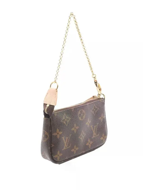 LOUIS VUITTON Monogram Affiche Mini Pochette Accessoires Handbag - Brown