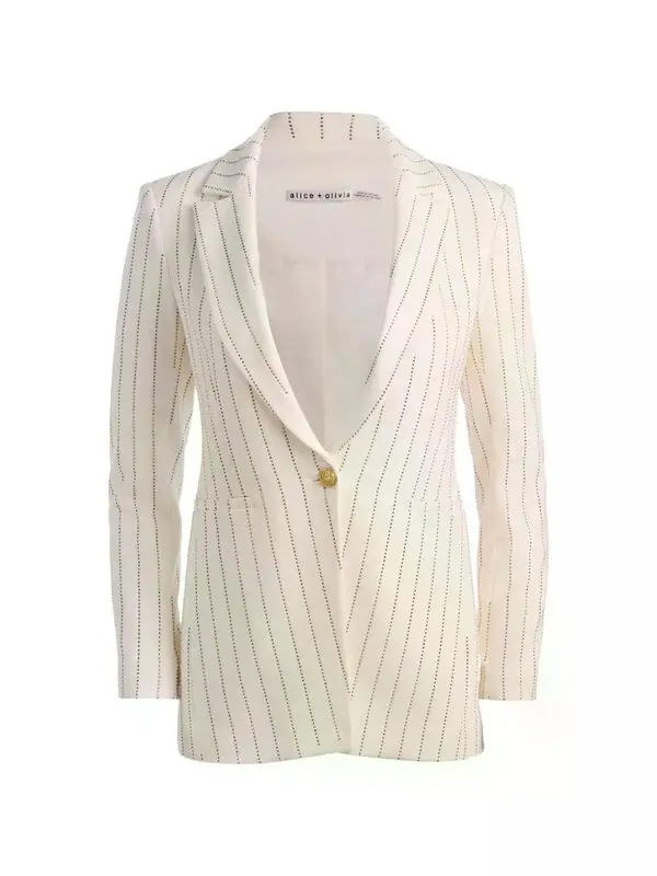 Alice + Olivia Breann Embellished Cutaway Blazer