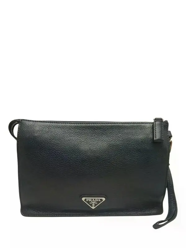 Prada 2013-2026 Vitello City Wristlet Clutch Bag