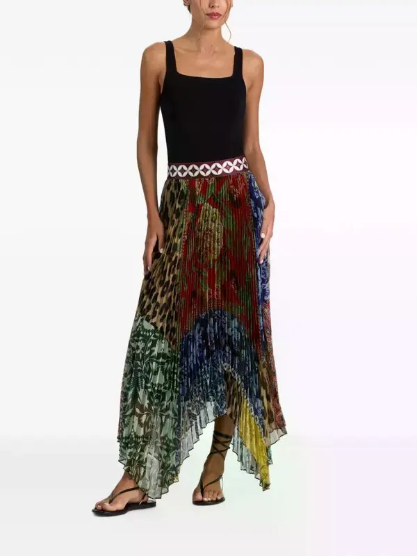 Alice + Olivia Katz Handkerchief-hem Midi Skirt
