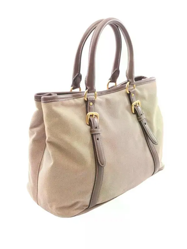 Prada 2013-2026 Canvas Canapa Logo Satchel