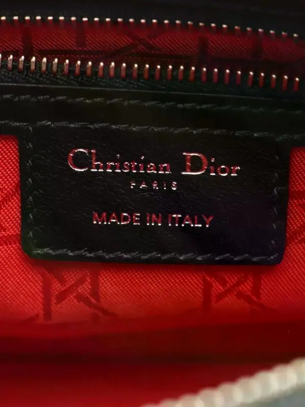 Dior Lambskin Cannage Lady Satchel - Black