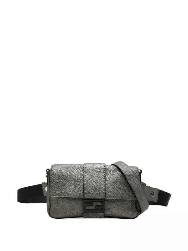 Fendi 2010-2026 Leather Selleria Convertible Baguette Satchel