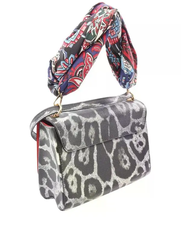 LOUIS VUITTON 2016 Leopard Print Coated Canvas Twist Mm Satchel