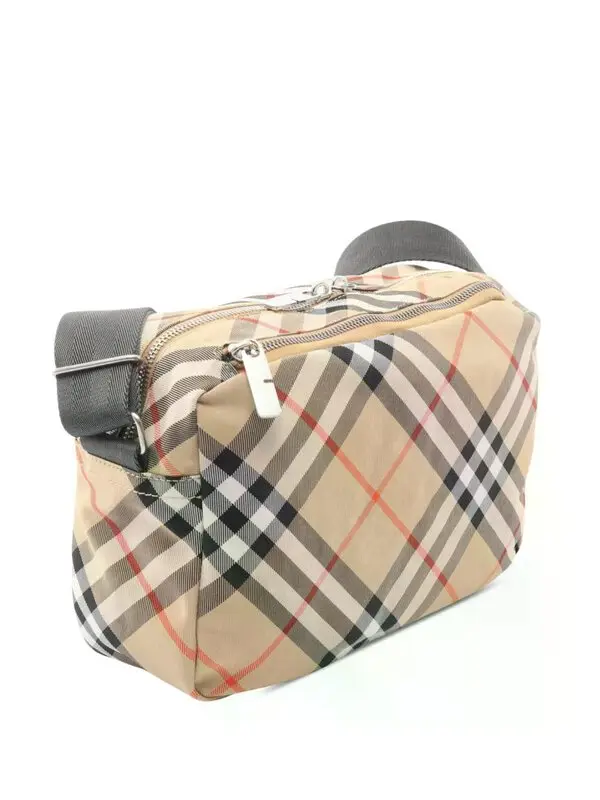 Burberry 2015-2026 Supernova Check Canvas Crossbody Bag - Neutrals