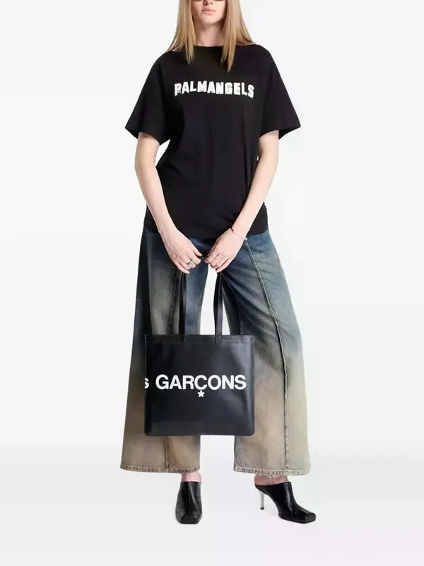 Palm Angels Logo Print Cotton T-shirt