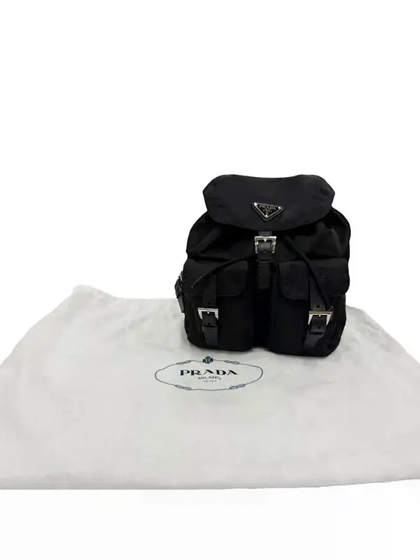 Prada Saffiano Trimmed Re-nylon Backpack